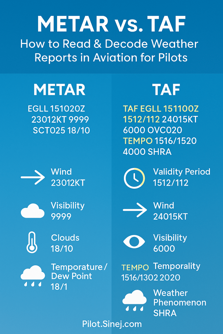 METAR vs. TAF: How to Read & Decode Weather Reports in Aviation for Pilots